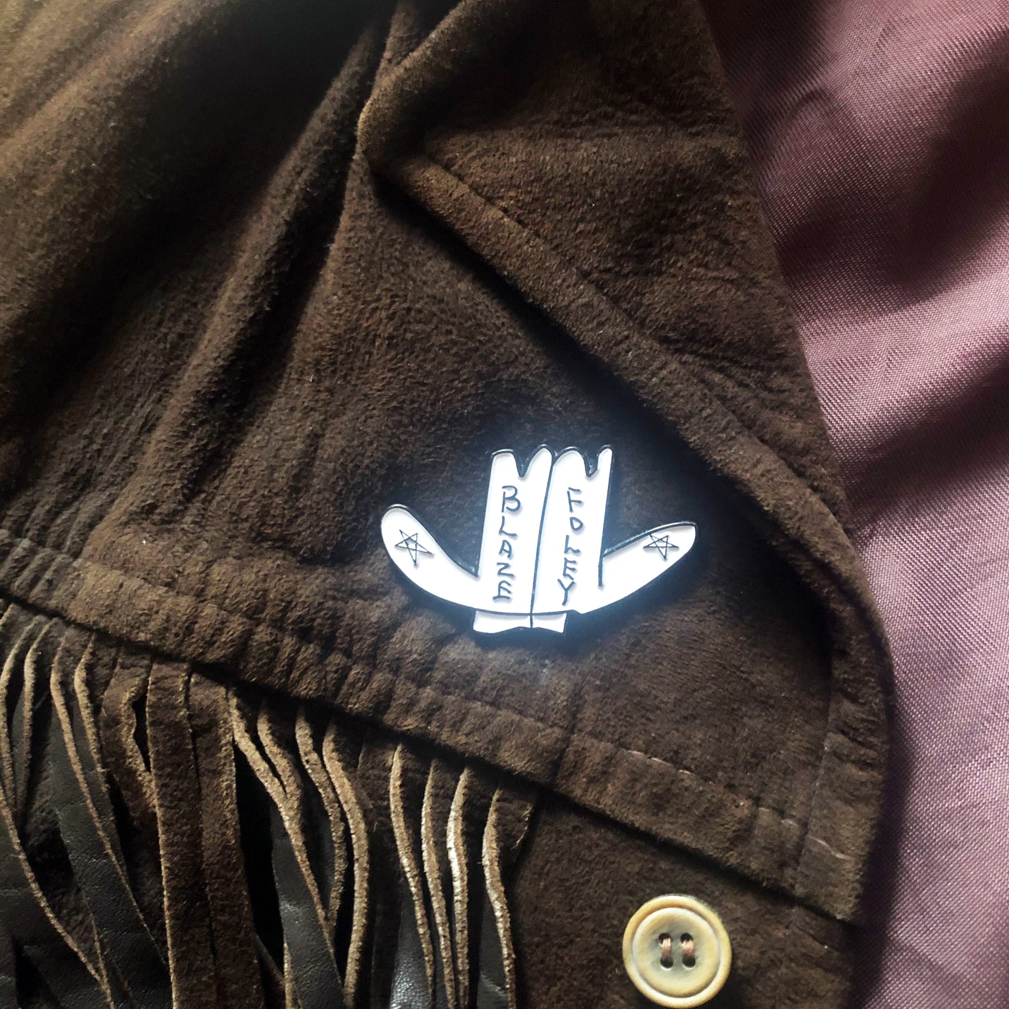 Blaze Foley Enamel Pin | Sacred Bones Records